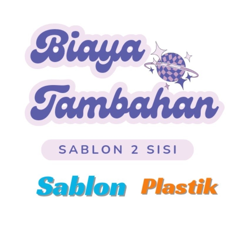Jual Biaya Tambahn Sablon 2 Sisi | Shopee Indonesia