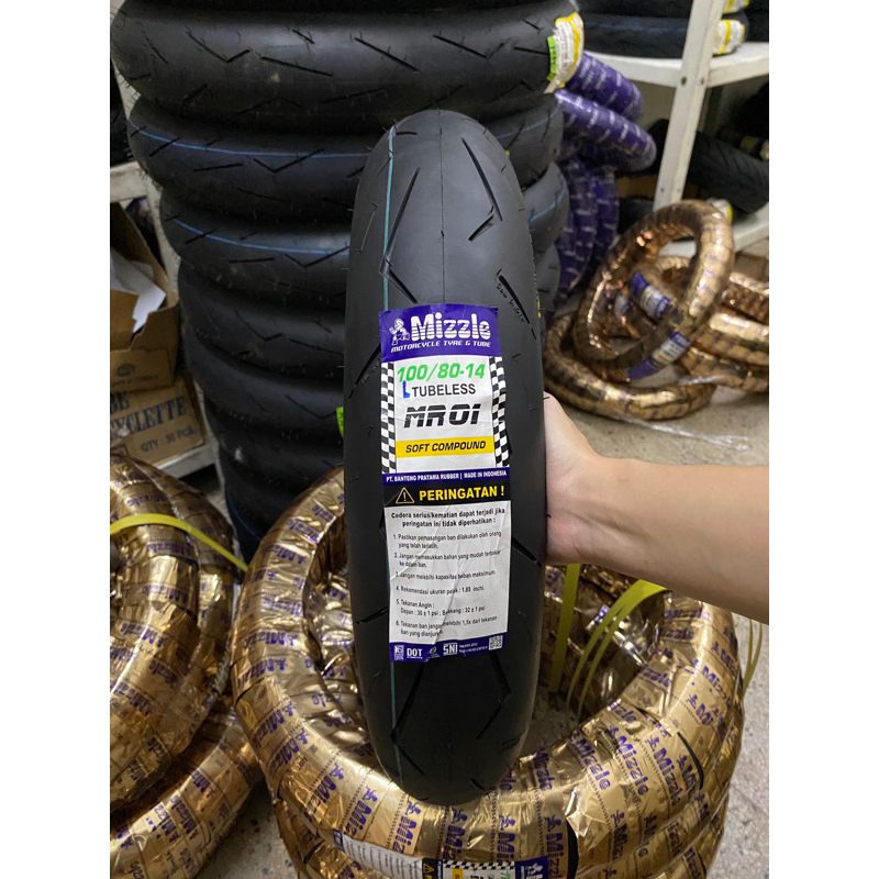 Jual MIZZLE MR01 MR 01 100/80 RING 14 100 80 14 BAN DONAT MATIC ...