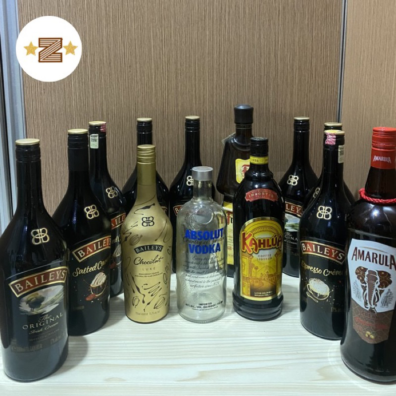Jual Botol Bekas Miras ORI - Merk Bervariasi Botol Baileys Botol Miras ...