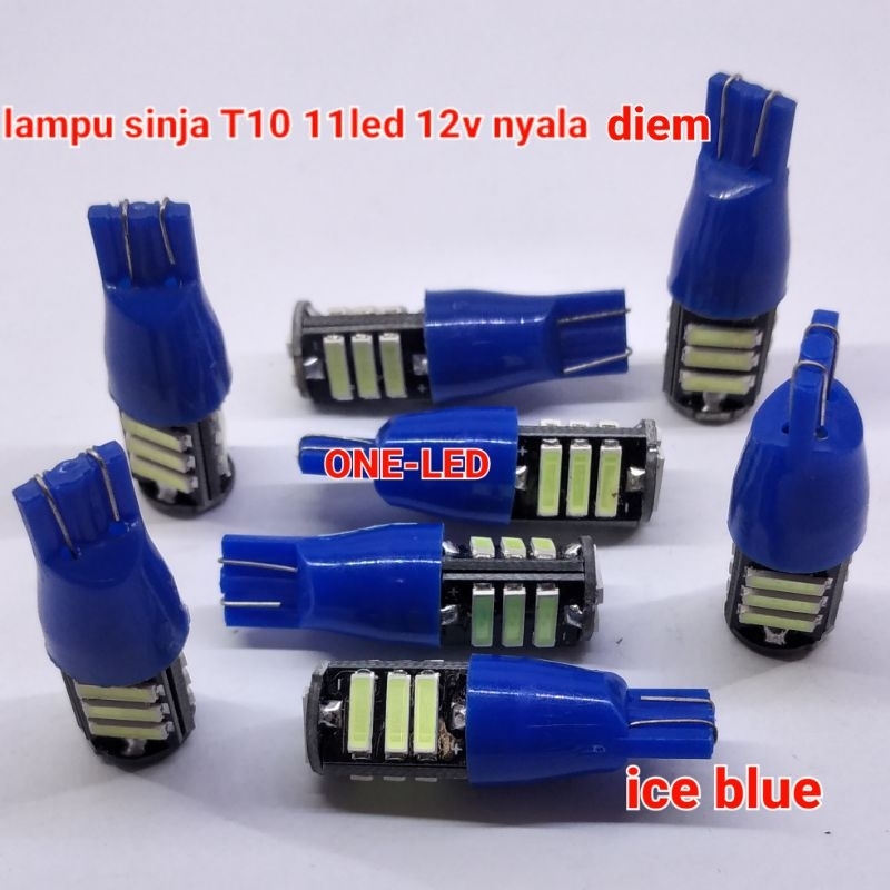 Jual lampu sinja T10 11led 12v nyala/diem | Shopee Indonesia