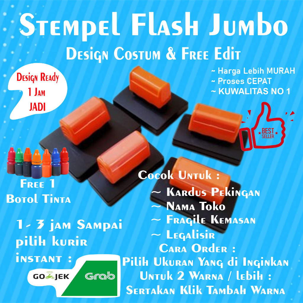 Jual Stempel Flash Jumbo | Stempel Kardus | Stempel Kertas | Stempel ...