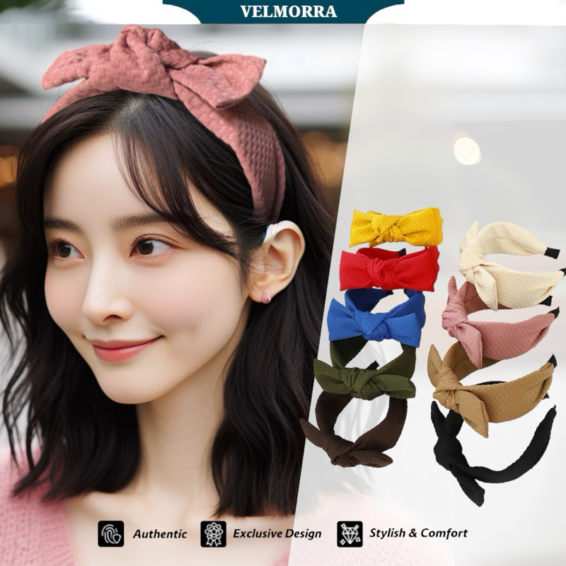 Jual Headband bando Korea Bandana Ikat Kepala Asesoris Rambut Wanita Dewasa Empuk Nyaman Rangka ...