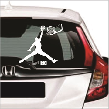 Jual STICKER KACA MOBIL KEREN CUTTING STICKER MOBIL MICHAEL JORDAN AIR ...