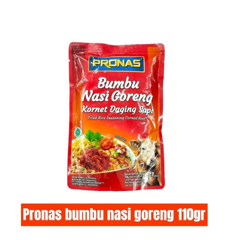 Jual Pronas Bumbu Nasi Goreng Kornet Daging Sapi Pouch 110 gr | Shopee ...