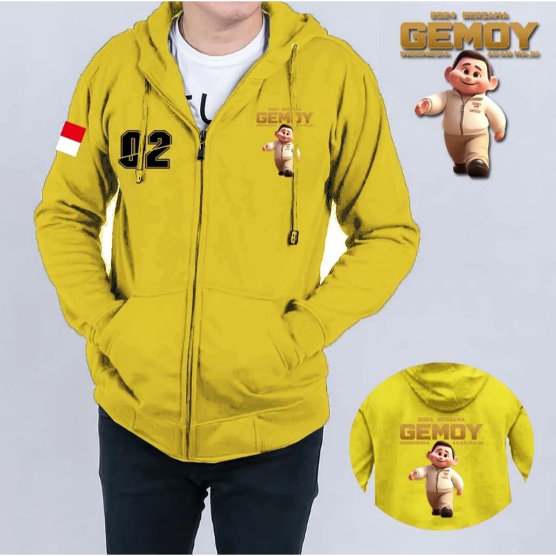Jual HODDIE RIT PRABOWO GEMOY / FREE STICKER GEMOY / JAKET PRABOWO ...
