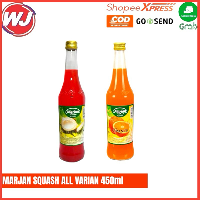 Jual MARJAN SYRUP SQUASH ALL VARIAN 450ml | Shopee Indonesia