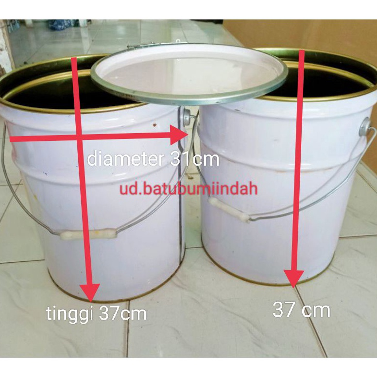 Jual Harga TERMURAAH PROMO Ember Kaleng Besi 2 LiterTong SampahDrum ...