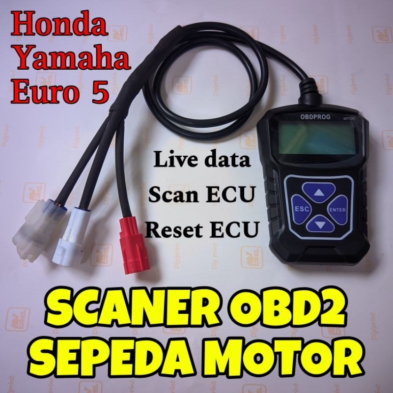 Jual SCANER OBD 2 motor injeksi alat reset sepeda motor fuel injection ...