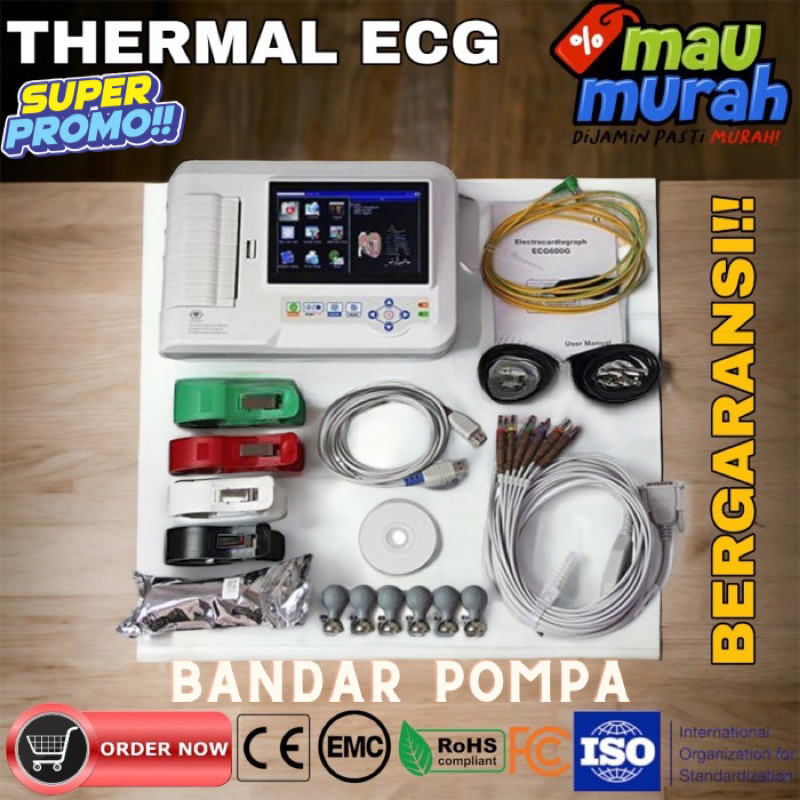 Jual Electrocardiograph CONTEC ECG600G Thermal ECG EKG Electrocardiogram | Shopee Indonesia