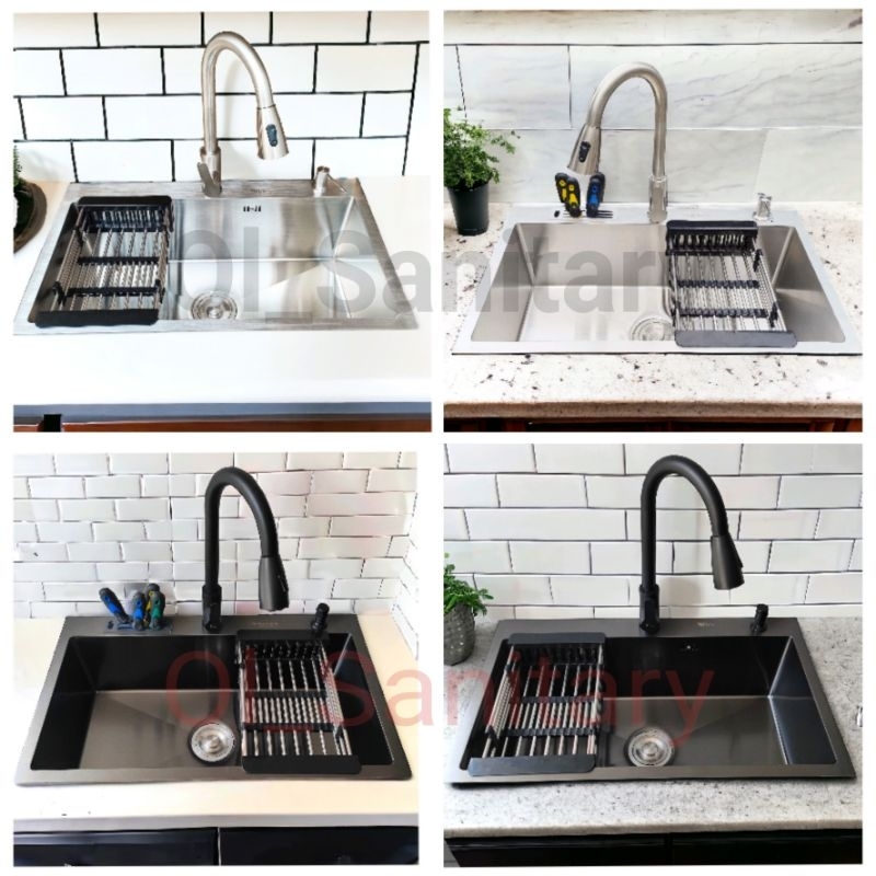 Jual bak cuci piring kitchen sink rak cuci piring tempat cuci piring ...