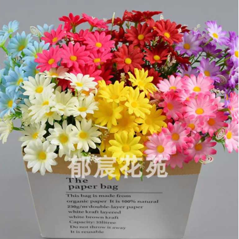 Jual Mini Daisy Flower Artificial / Bunga Daisy Mini untuk Hiasan Buket ...