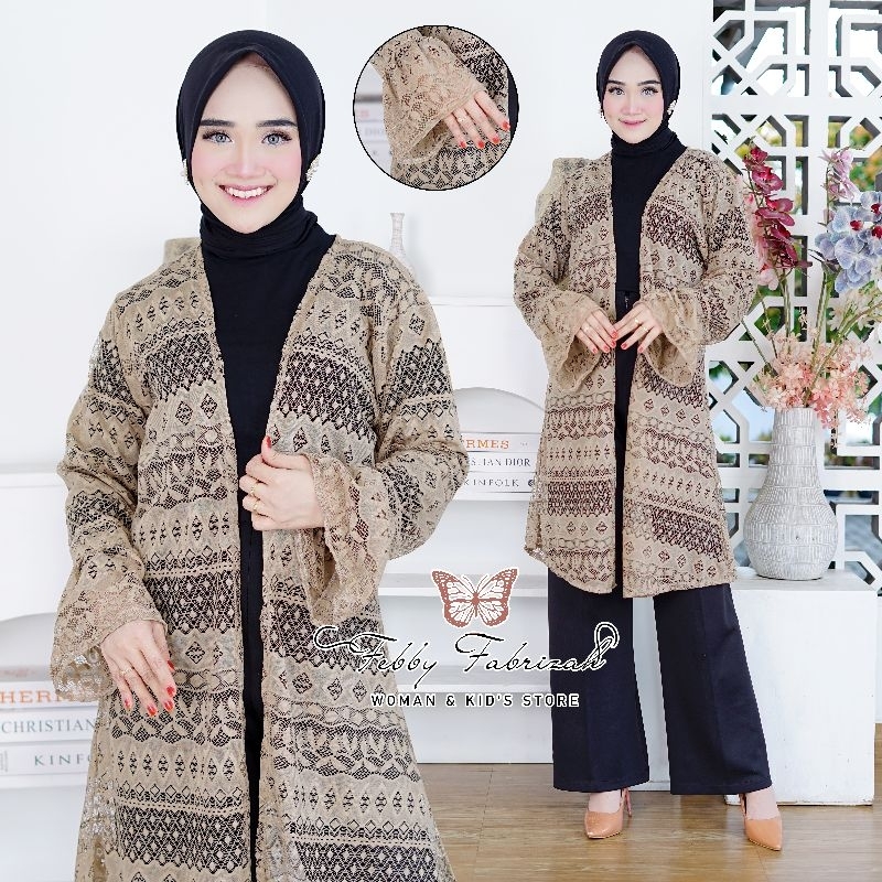 Jual KARDIGAN BURKAT TERBARU//LACE OUTER BROKAT | Shopee Indonesia