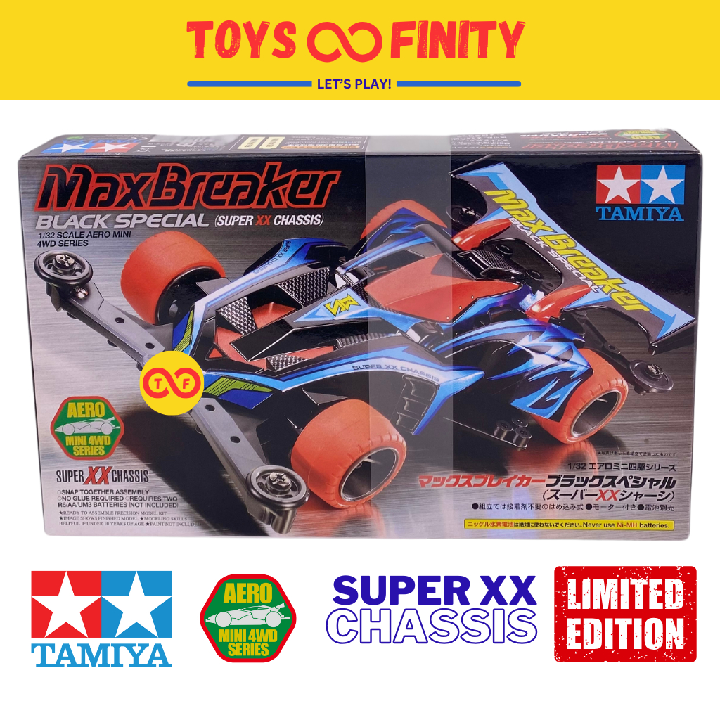 Jual Tamiya Mini 4WD - Max Breaker Black Special - 19618 | Shopee Indonesia