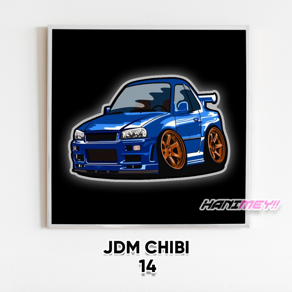 Jual Frame Block JDM Chibi / Wall decor JDM / Hiasan dinding JDM | Shopee Indonesia