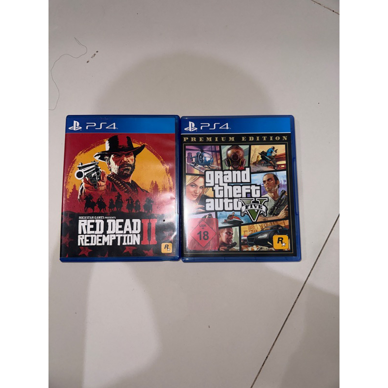 Jual BD KASET PS4 (RDR2 & GTA V) | Shopee Indonesia