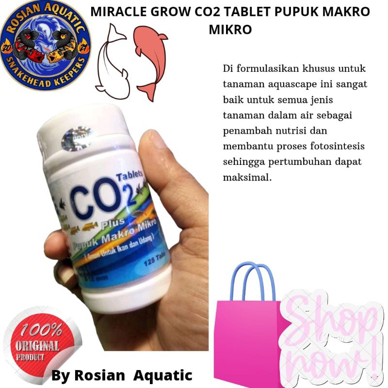 Jual Miracle Grow CO2 Tablet Isi 125 Aquascape | Shopee Indonesia