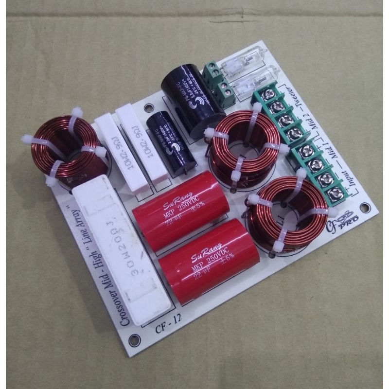 Jual crossover pasif line array double mid cf pro | Shopee Indonesia