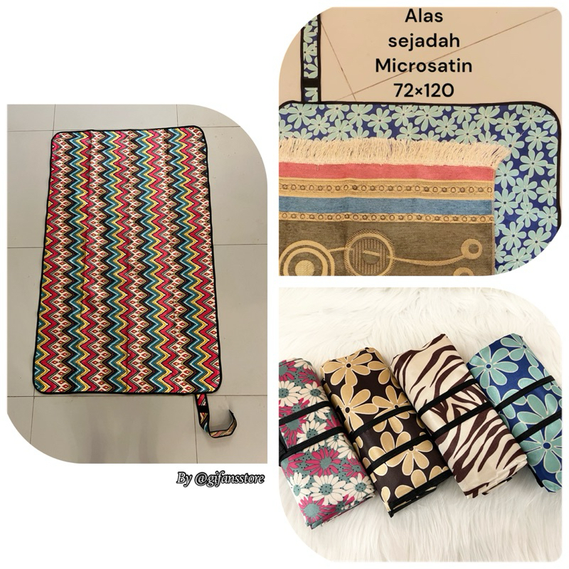 Jual TIKAR LIPAT PIKNIK 72X120 CM ALAS SAJADAH TIKAR LIPAT MICROSATIN ...