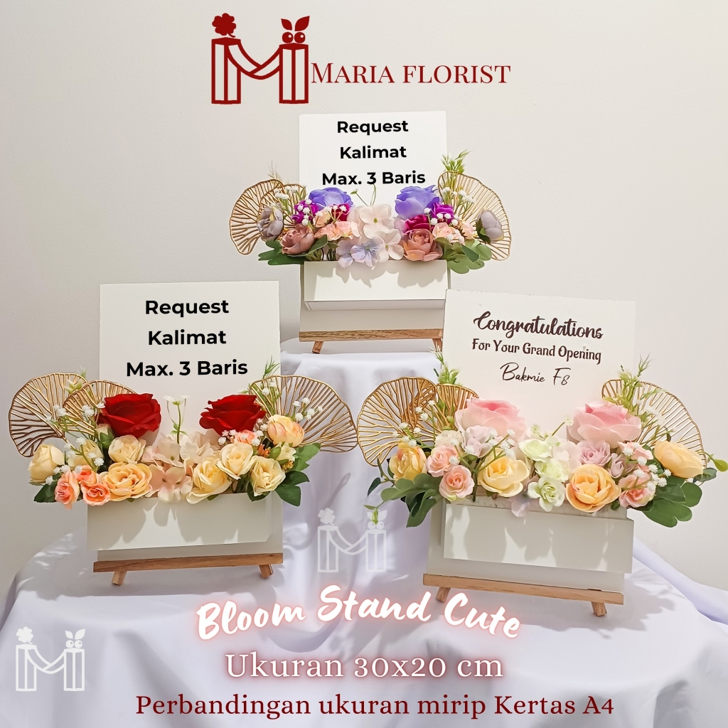 Jual Papan Bunga Meja / Mini - Buket Bunga Hadiah Pembukaan Toko Wisuda ...