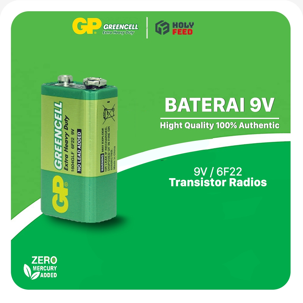 Jual GP Batteries - Baterai Kotak 9V / Baterai 9v / Battery 9 Volt ...