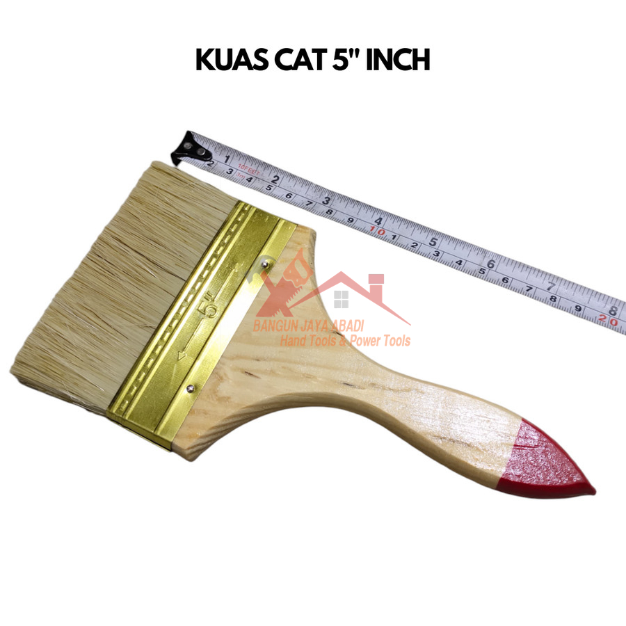 Jual Kuas Cat 5" Inch Kuas Tangan 633 Gagang Kayu Koas Tembok Dinding ...