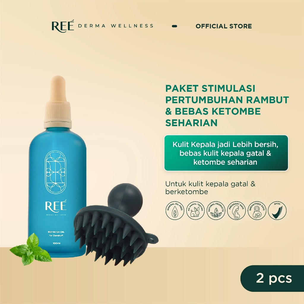 Jual Ree Derma Wellness - Bundle Special Price - The Scalp Massager ...