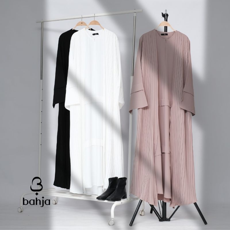 Jual Bahja Syari - Saiqa Pleats Abaya (Gamis Abaya Plisket Umroh/Haji/Daily) | Shopee Indonesia