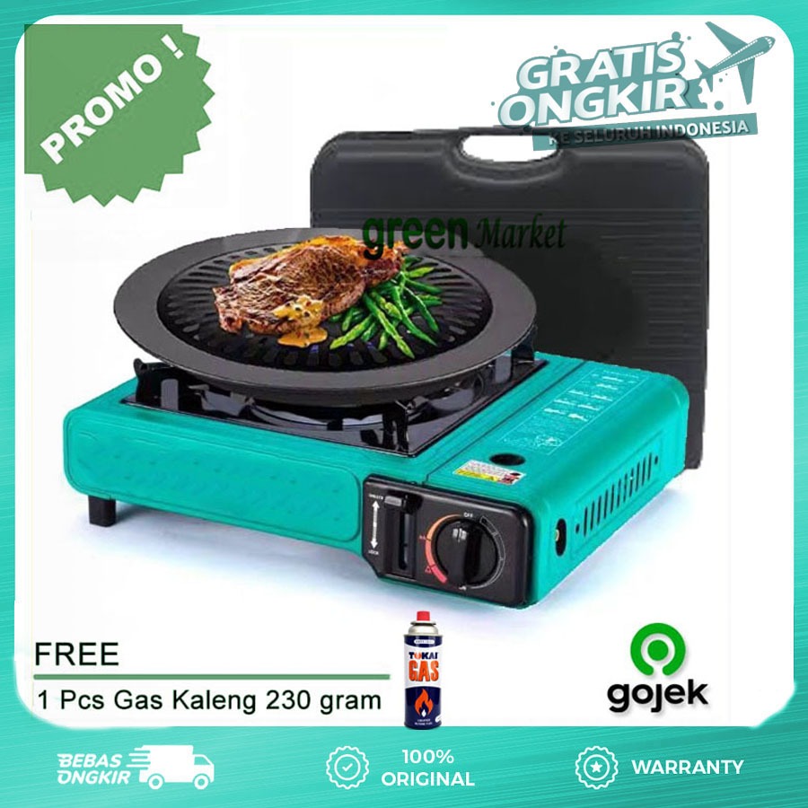 Jual Paket Barbeque/BBQ Set Kompor Portable + Tas Koper + BBQ Grill ...