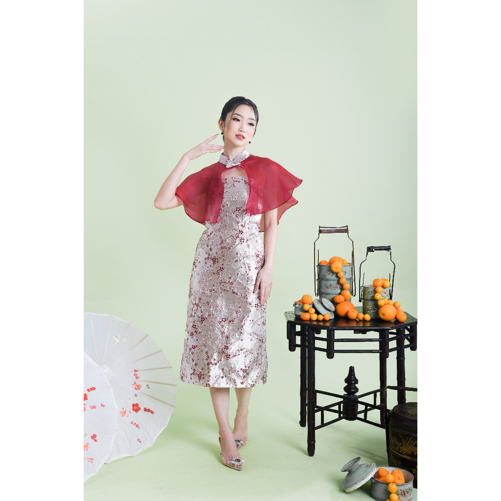 Jual HUA DRESS - SCARLETTERTW/DRESS IMLEK/MIDI DRESS/BRIDESMAID DRESS ...