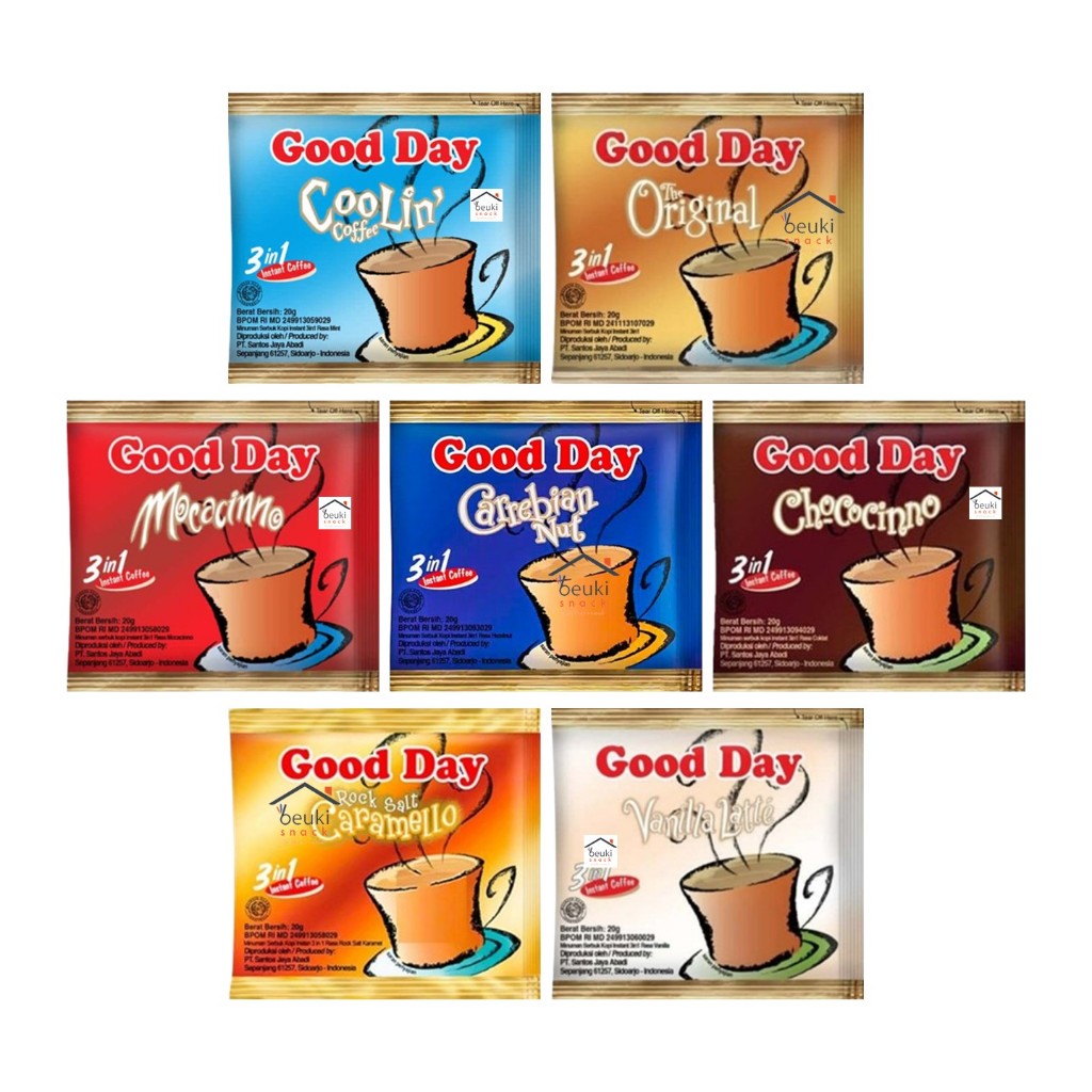 Jual 5PCS Good Day Reguler Minuman Kopi Bubuk Berbagai Varian Pilih ...