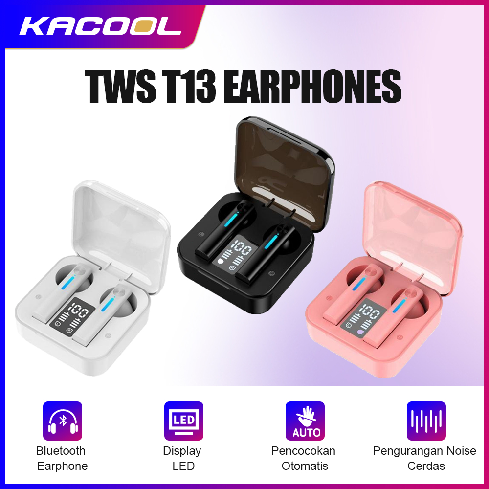 Jual TWS T13 Bluetooth Earphone Full Bass Wireless Earphone Bluetooth 5 ...