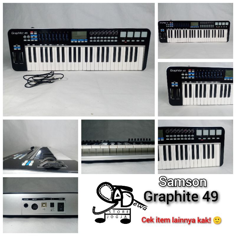 Jual MIDI CONTROLLER SAMSON GRAPHITE 49 CONTROLER KEYBOARD 49 KEYS KEY ...