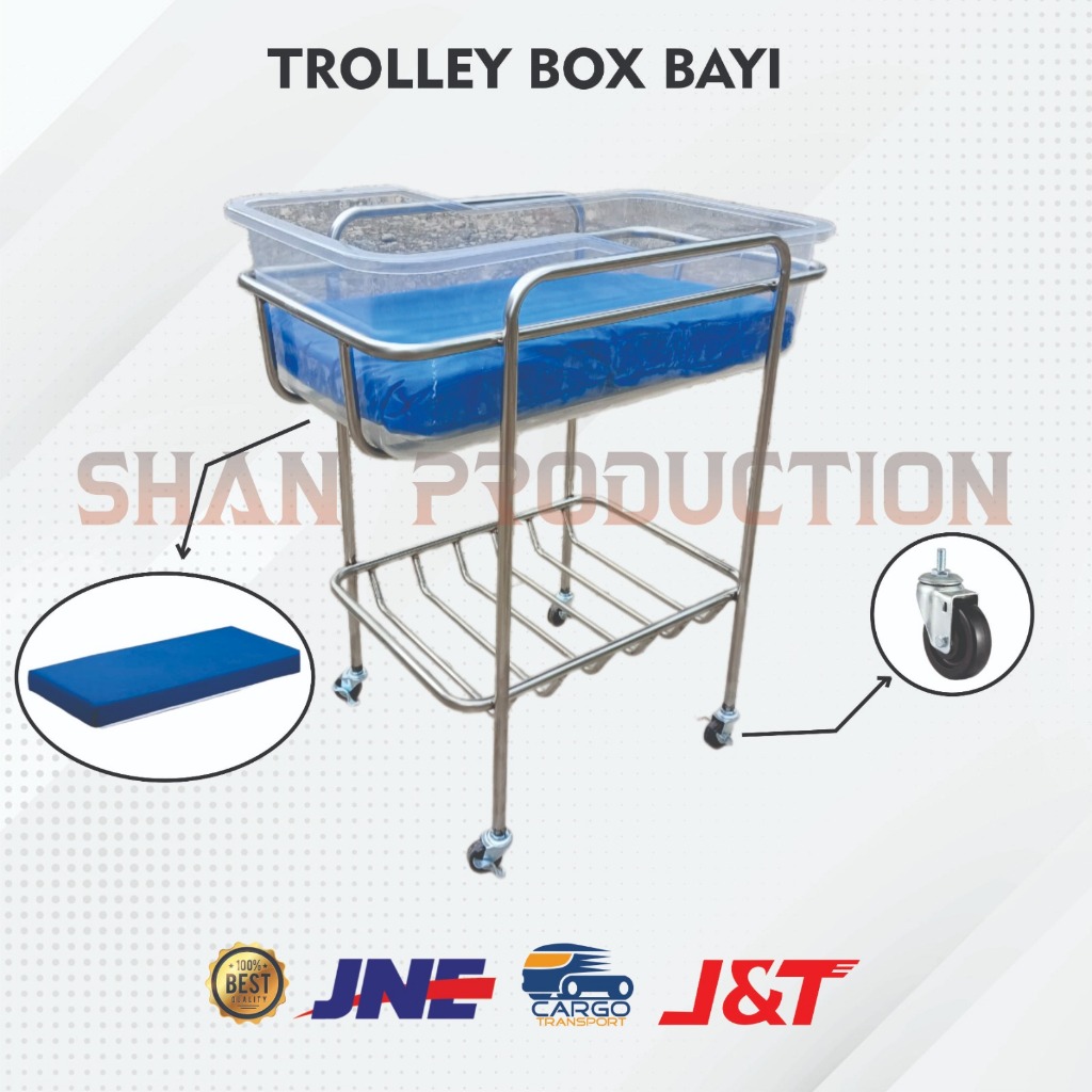 Jual Box Bayi Troli - Ranjang Bayi - Baby Box Trolley Stainless Steel ...