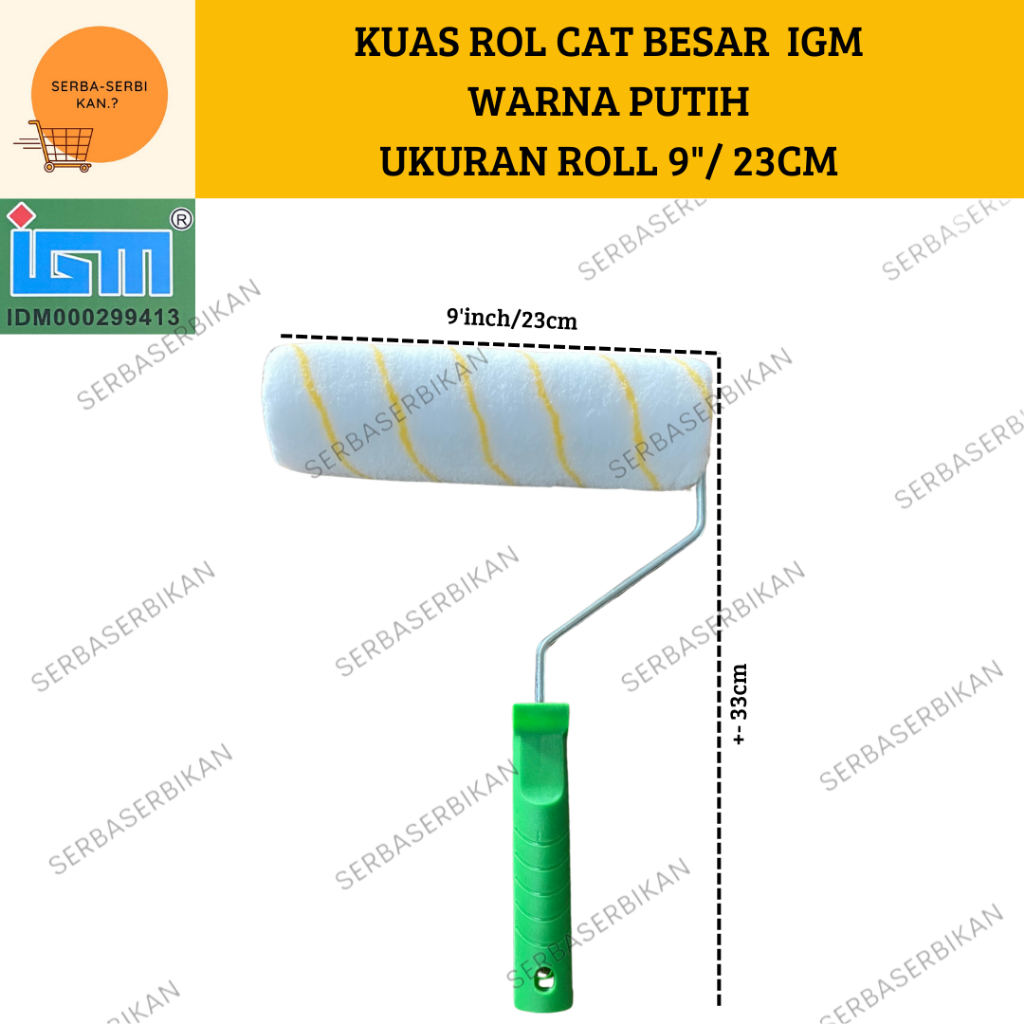 Jual KUAS ROLL CAT BESAR IGM 9” inch PAINT ROLLER | Shopee Indonesia