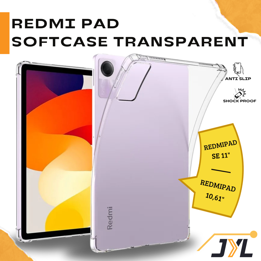 Jual Redmi Pad SE 11" 2023 Case Transparent Air-bags Soft Silicone TPU ...