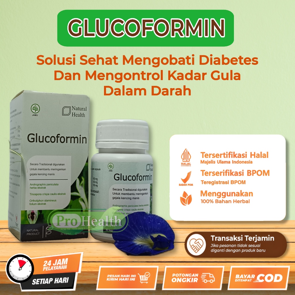 Jual Glucoformin Asli Original Mengobati Diabetes Kencing Manis Gula ...