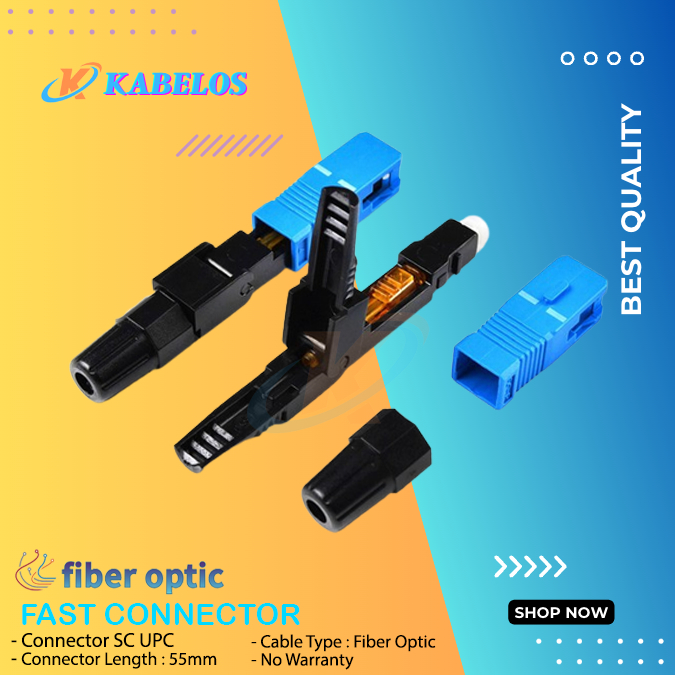 Jual Fast Connector SC/UPC | Fiber Optic SC UPC Fast Connector 10 Pcs ...