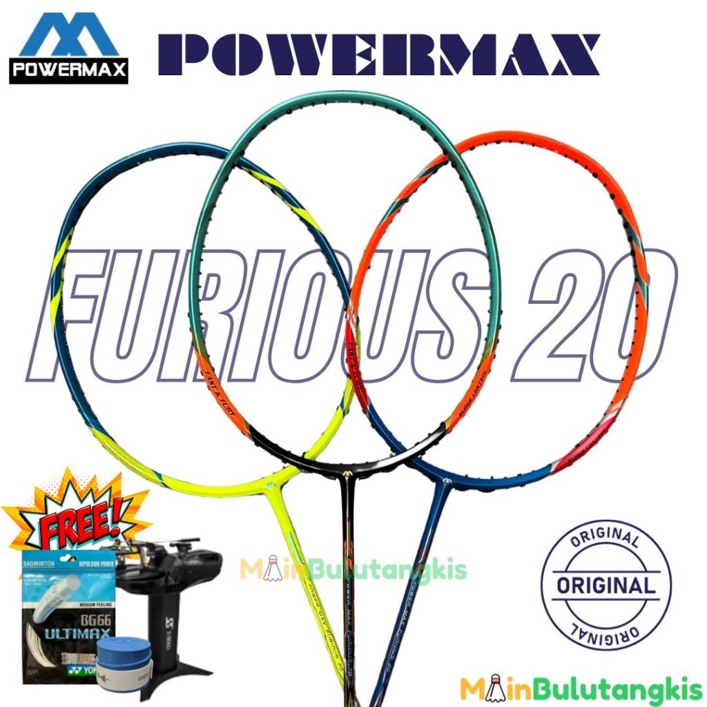Jual Raket Badminton Powermax Furious 20 Original | Shopee Indonesia