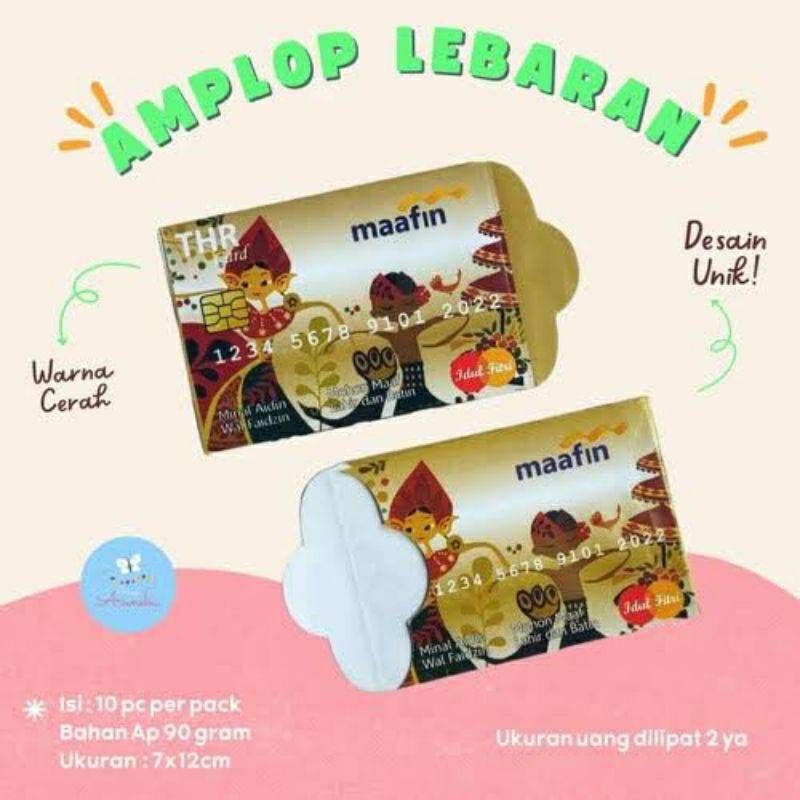 Jual AMPLOP Ampau Lebaran Model ATM MANDIRI ISI 10 LEMBAR PER PACK ...