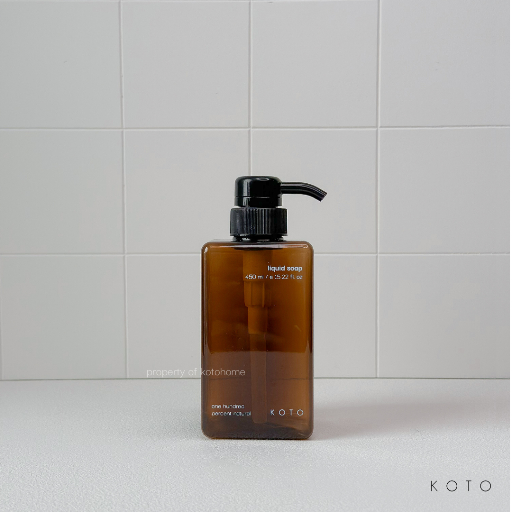 Jual KOTO Botol Sabun Pump Refill Estetik Minimalis PET Bottle Refill Shampoo Sabun Cuci Tangan ...