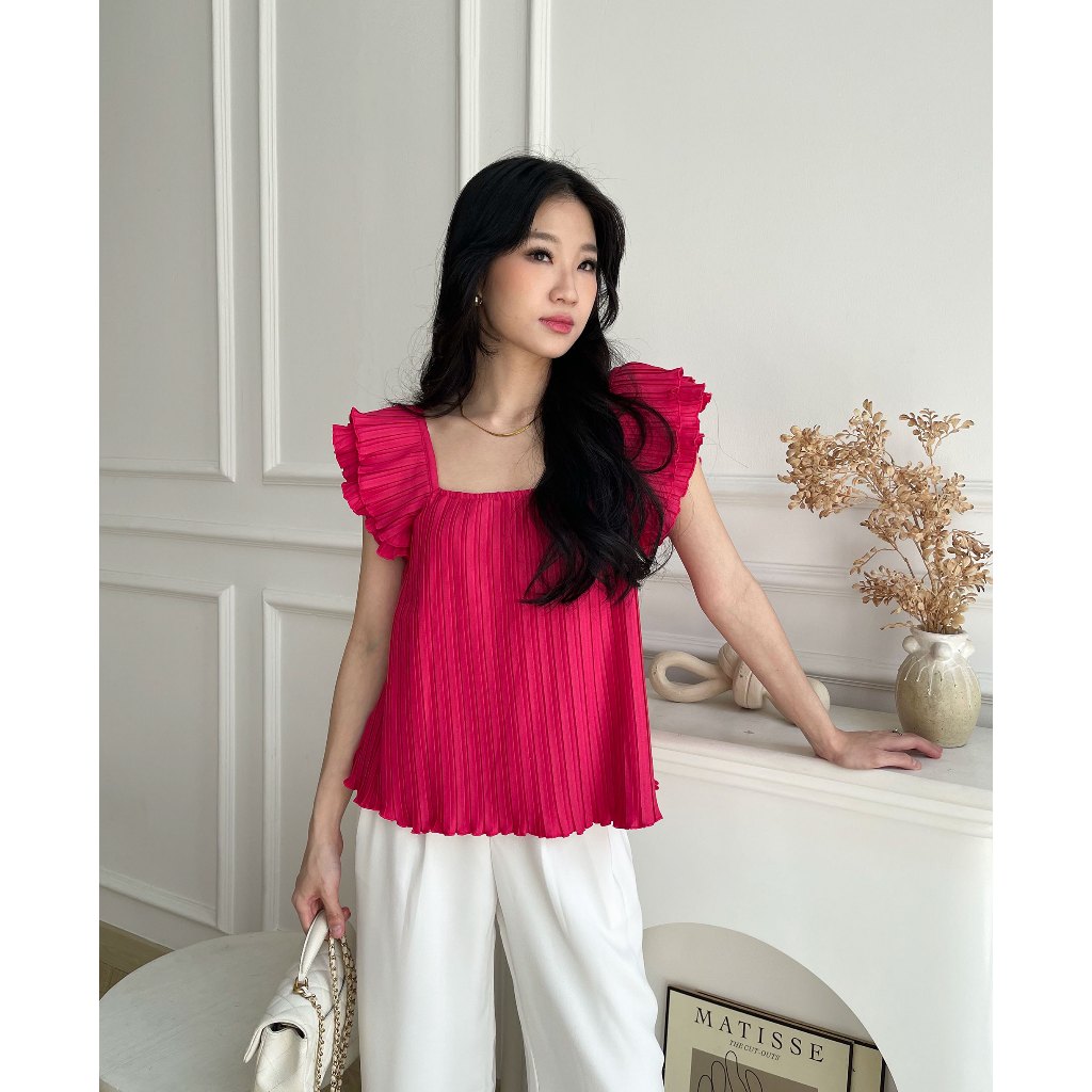 Jual MODELANO CLAUDETTE TOP / ATASAN WANITA | Shopee Indonesia