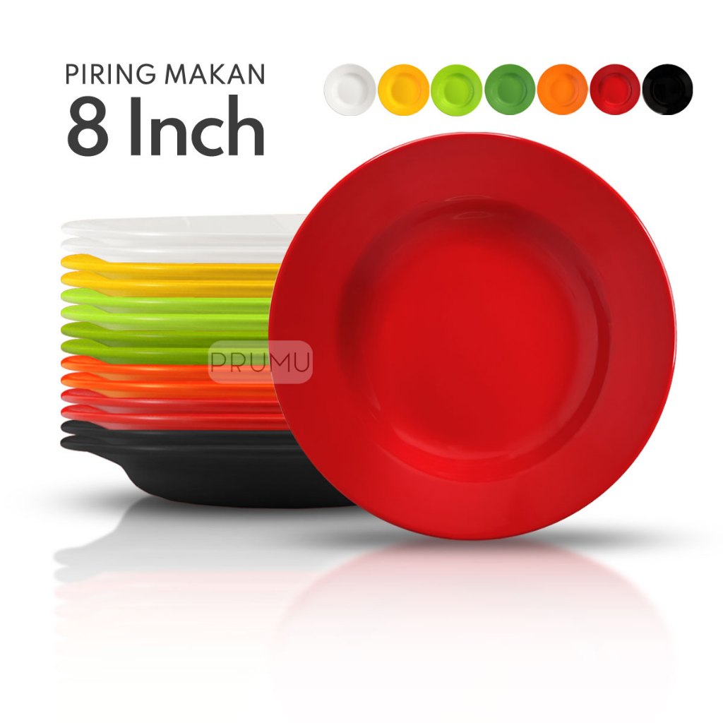Jual Piring Makan Melamin 8 inch - Piring Melamin - Piring Melamine ...