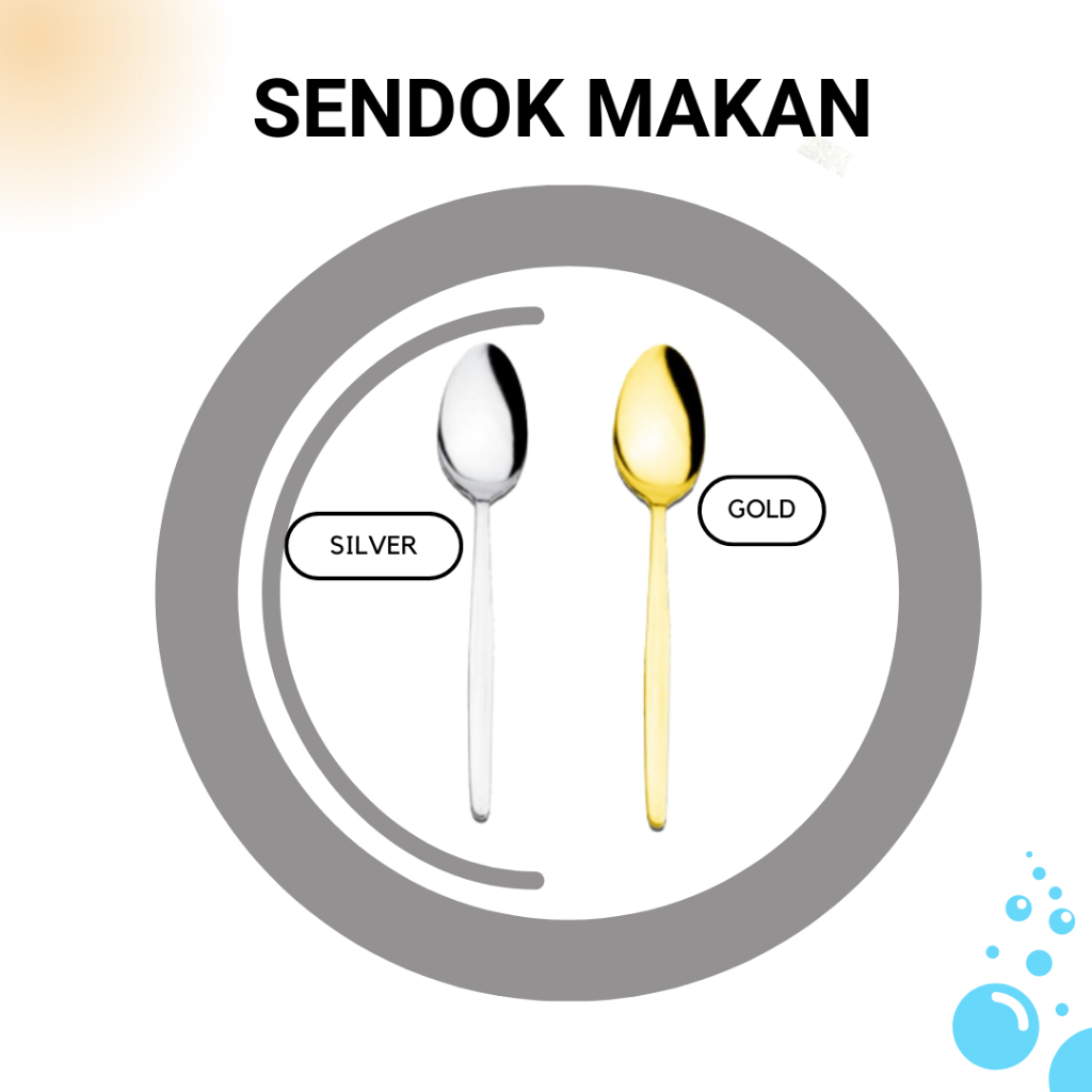 Jual Sendok Stainless steel Spoon SENDOK BESAR SENDOK MAKAN (per pcs ...