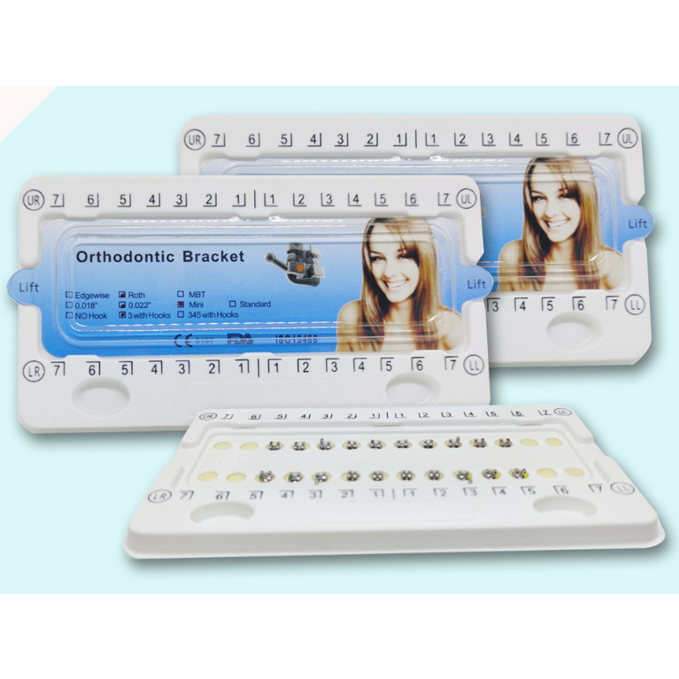 Jual DENTAL BRACKET ORTHO BEHEL GIGI MINI ROTH 022 ORTHODONTIC FDA ...