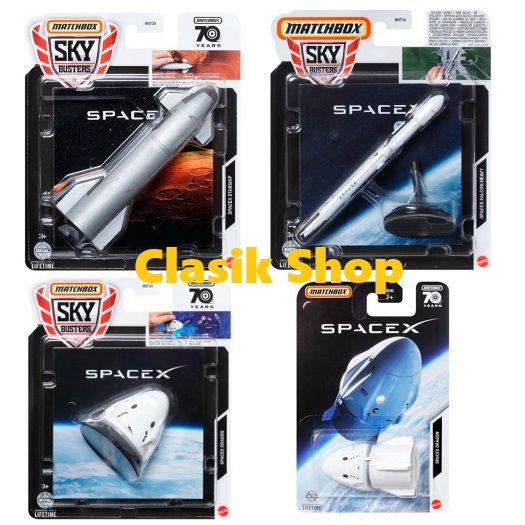 Jual Matchbox Sky Busters Space-X Starship Dragon Falcon Heavy Spacex ...