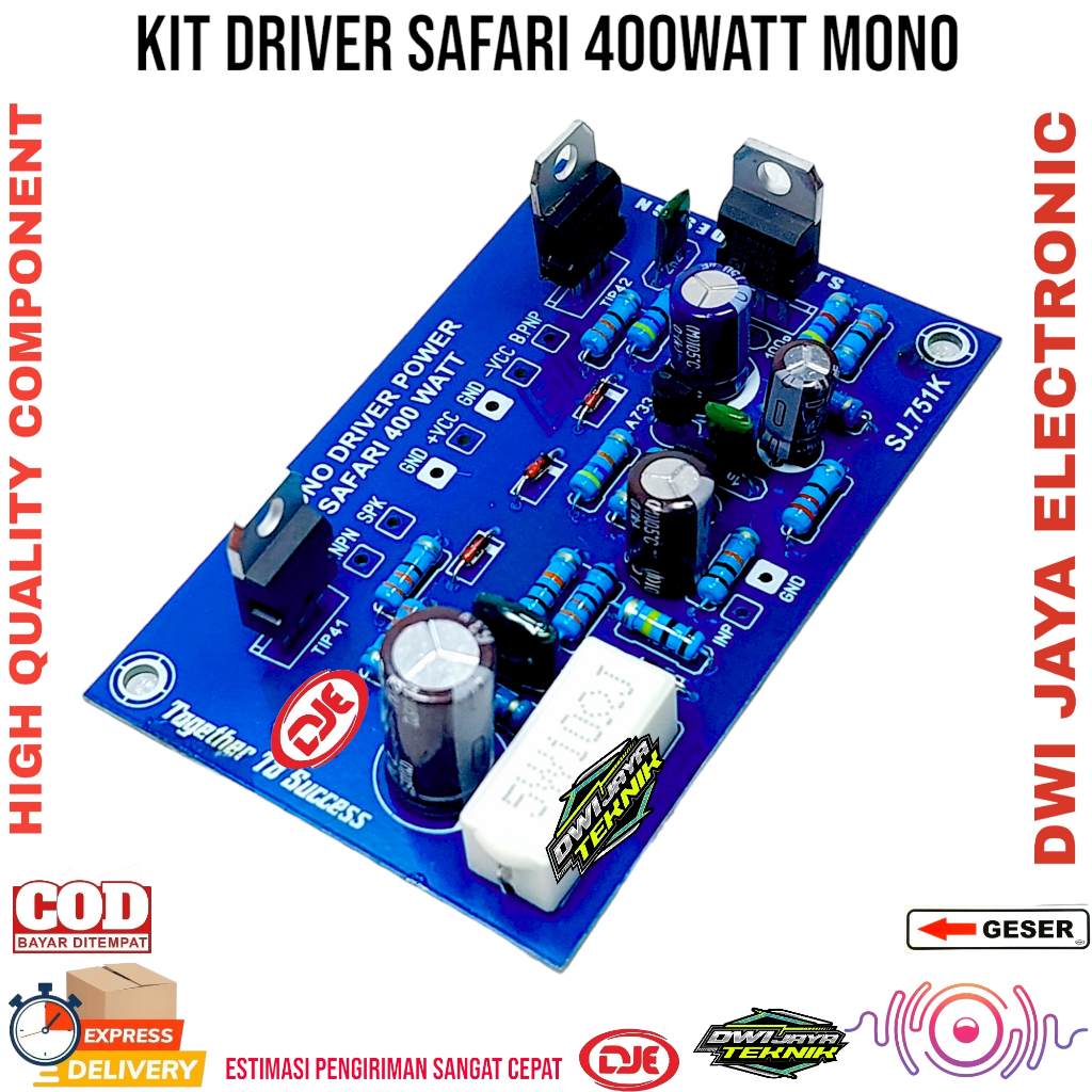 Jual Kit Driver Power Amplifier SAFARI MONO 400 watt | Shopee Indonesia