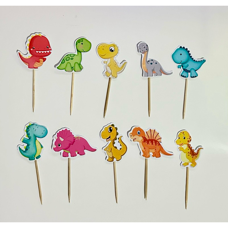 Jual TOPPER CAKE DINO / CAKE TOPPER DINO/ TOPPER KUE DINO / HIASAN KUE ...