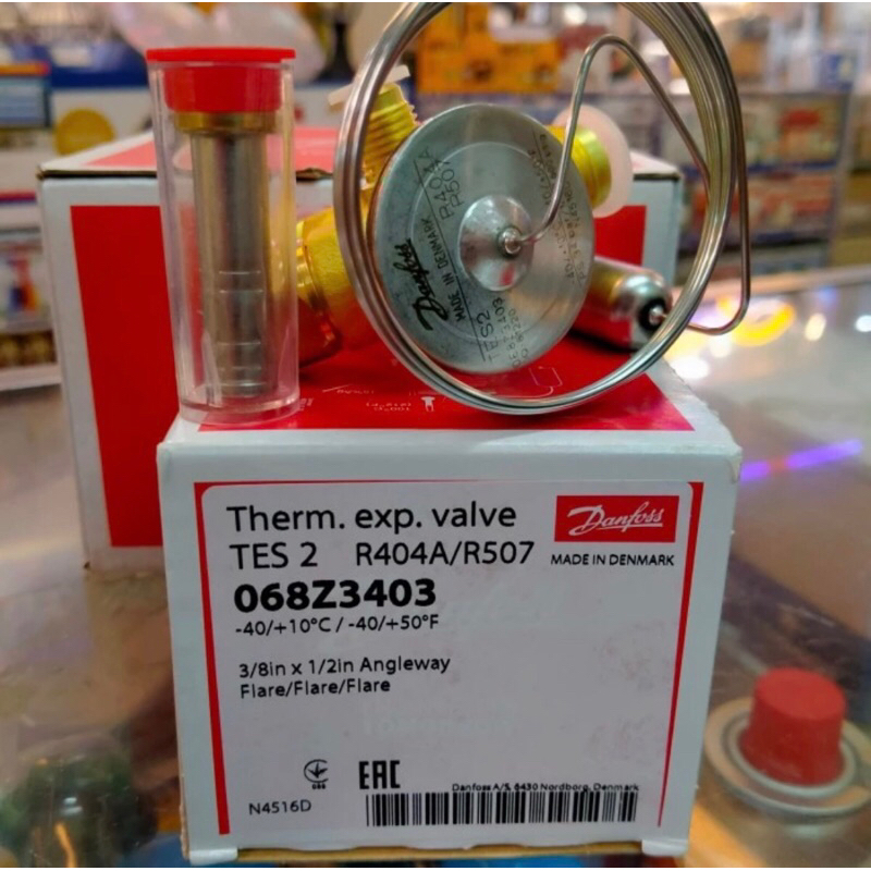 Jual Expansion Valve Danfoss TES 2 R404/R507 dan Orifice | Shopee Indonesia