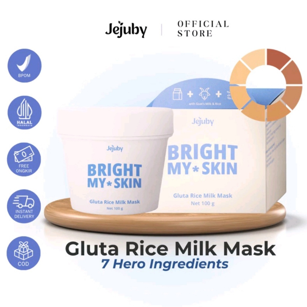 Jual Jejuby Gluta Rice Milk Mask 2in1 Body Bleaching & Sleeping Body ...