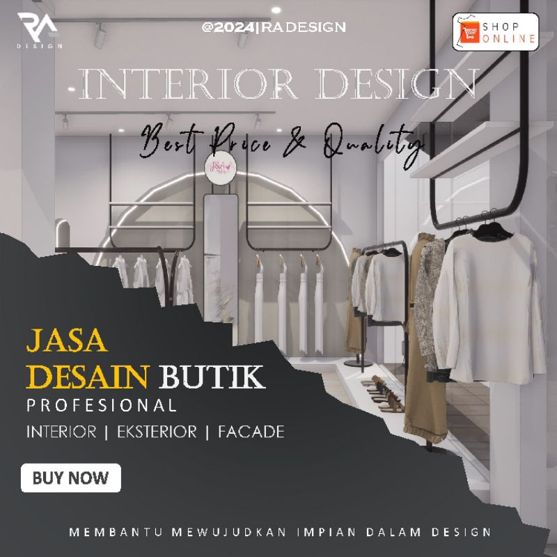 Jual JASA DESAIN TOKO BUTIK ( FREE VIDEO ANIMASI 3D ) | Shopee Indonesia